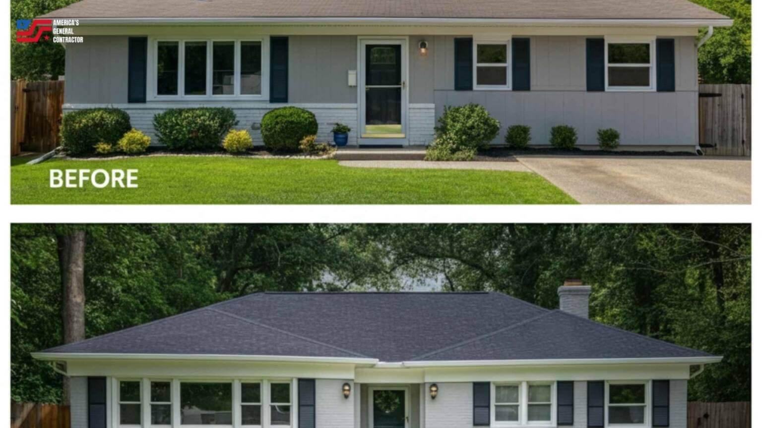 10 Stunning Before and After 1960s Ranch House Exterior Remodel ...